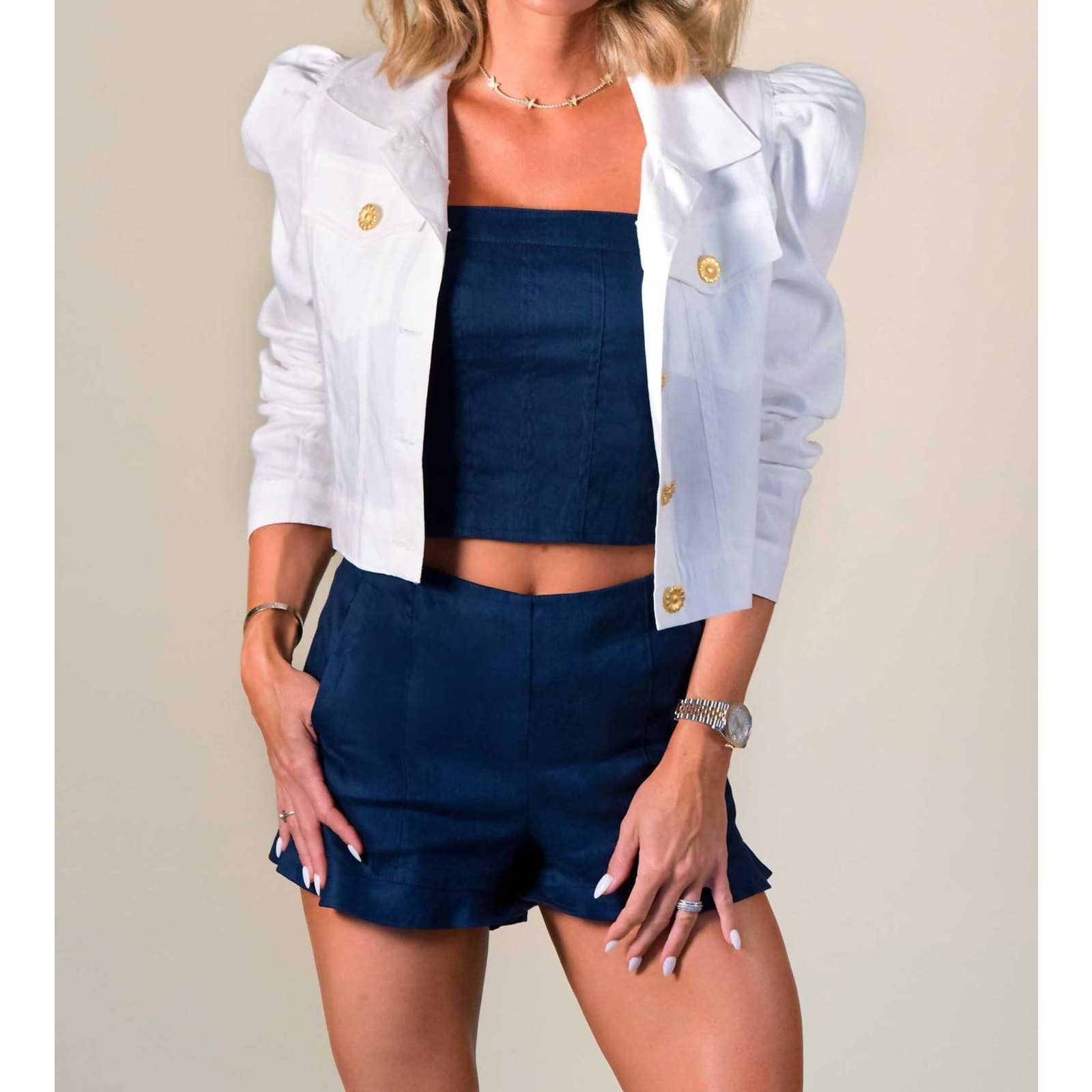 Designer ANGELA HORTON Manhattan Jacket In White | Grailed