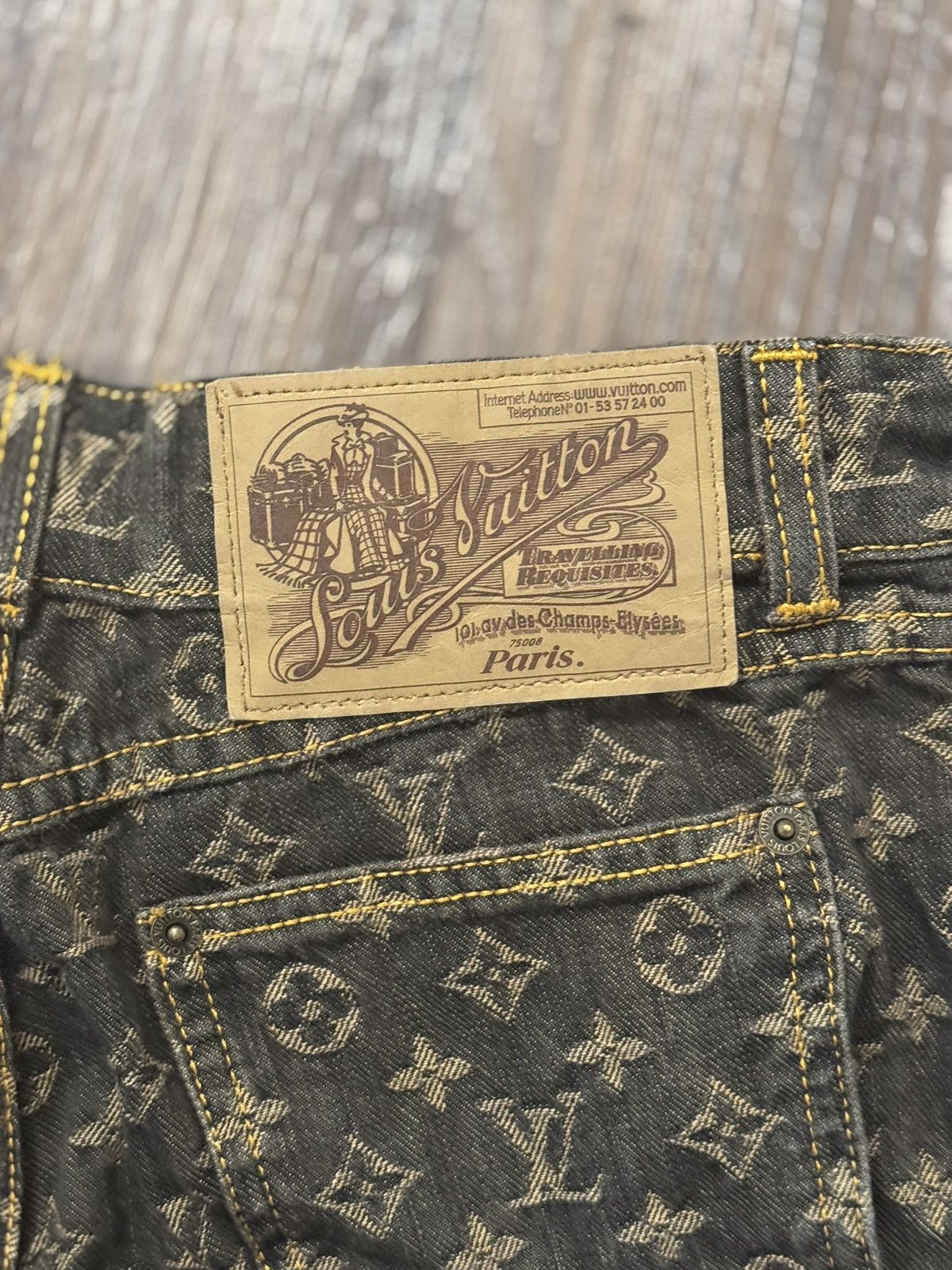Louis Vuitton Louis Vuitton Monogram Denim Jeans | Grailed Louis Vuitton Louis Vuitton Monogram Denim Jeans | Grailed