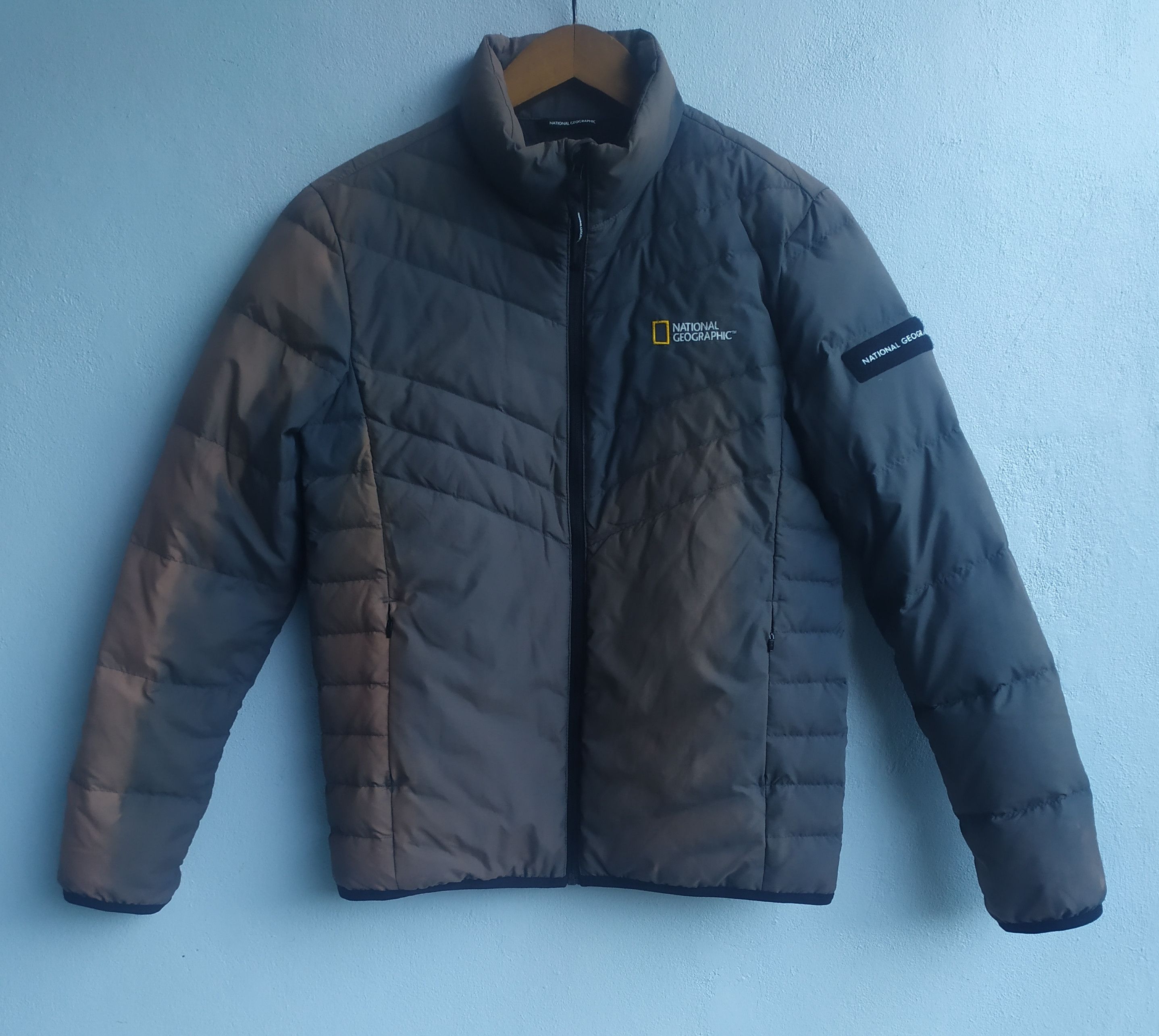 Outdoor Life × Streetwear NATIONAL GEOGRAPHIC PUFFER DOWN SUN FADED ...