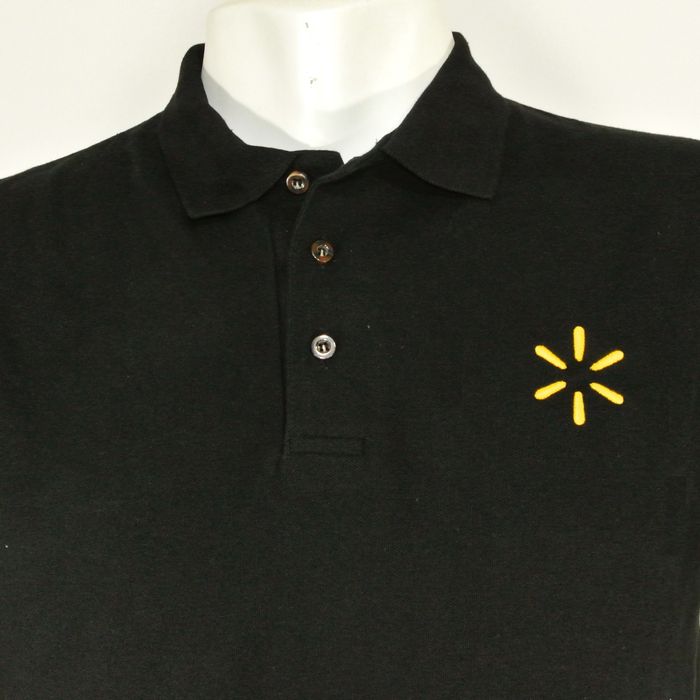 Walmart WALMART Spark Manager Employee Uniform Polo Shirt Black | Grailed