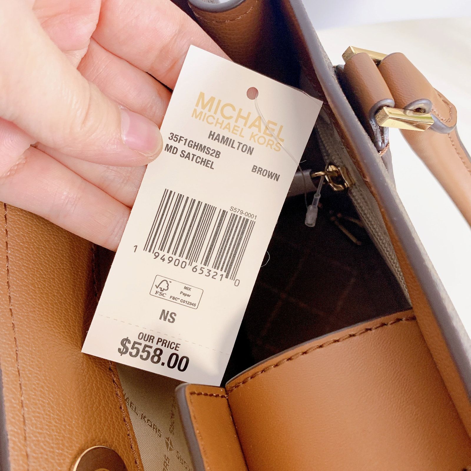 Michael Kors Michael Kors 35F1GHMS2B Hamilton Medium Satchel IN BROWN | Grailed