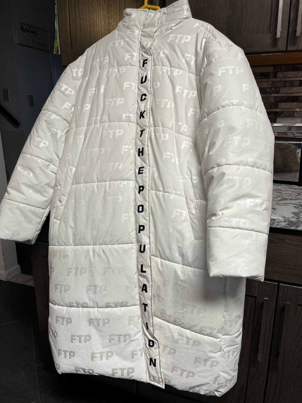 Fuck The Population RARE FTP Reflective Trench Coat | Grailed