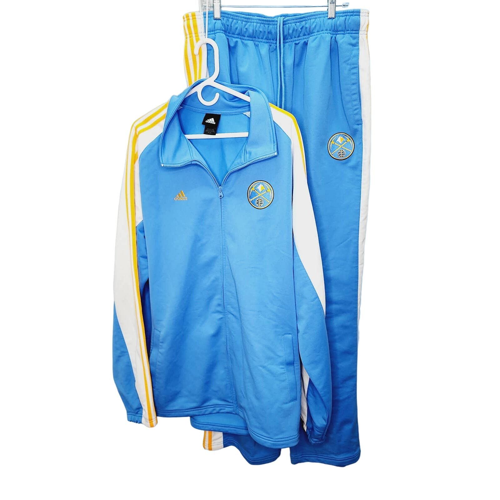 Adidas Vintage Adidas Denver Nuggets NBA Blue Tracks Suit 2XL Tall ...