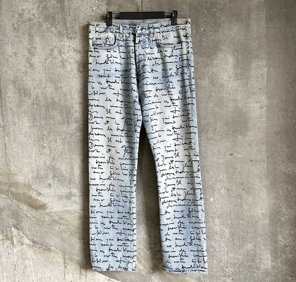 Dior Dior Runway Script Denim | Grailed