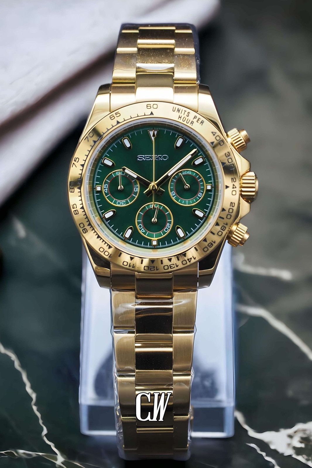 Custom Seitona mod Daytona gold watch rare | Grailed