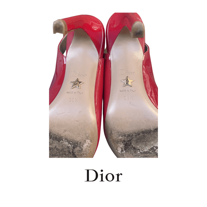 Dior Red Varnish Christian Dior Heels Pump | Grailed