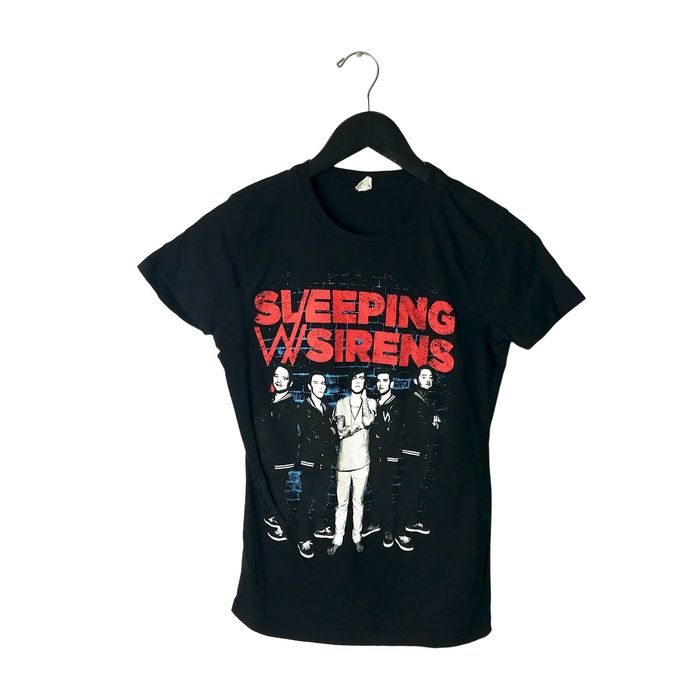Band Tees Sleeping With Sirens T Shirt Womens Black M Medium Rock Band ...