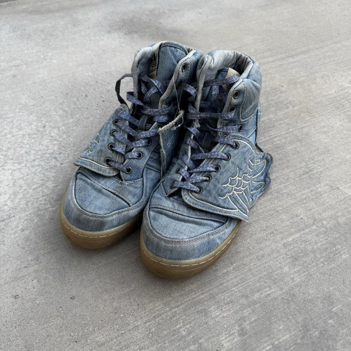Adidas × Jeremy Scott Jeremy Scott x Adidas Denim Winged Low Top ...