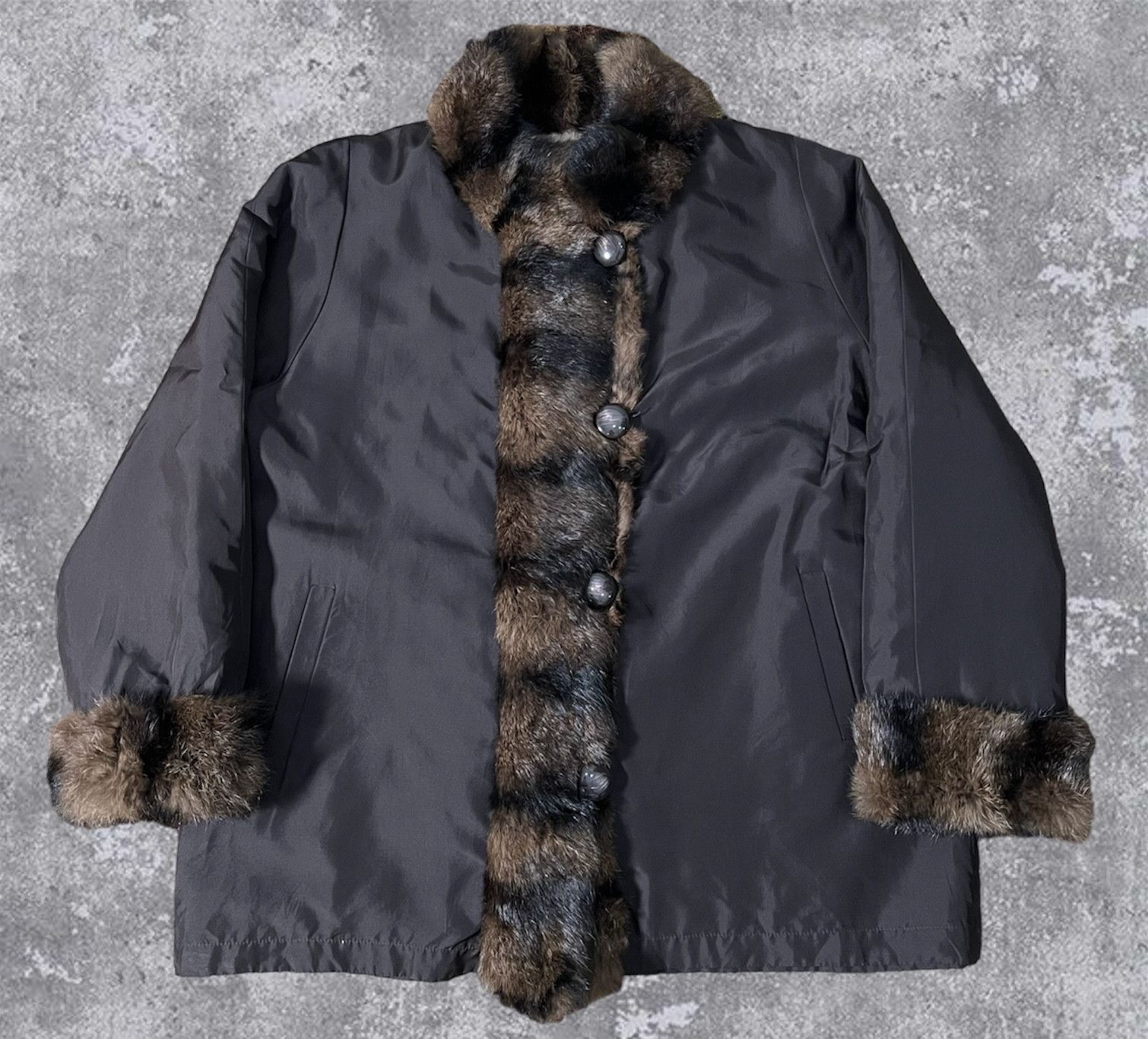 14th Addiction × Avant Garde × KMRii 2000s Japanese Grunge Fur ...