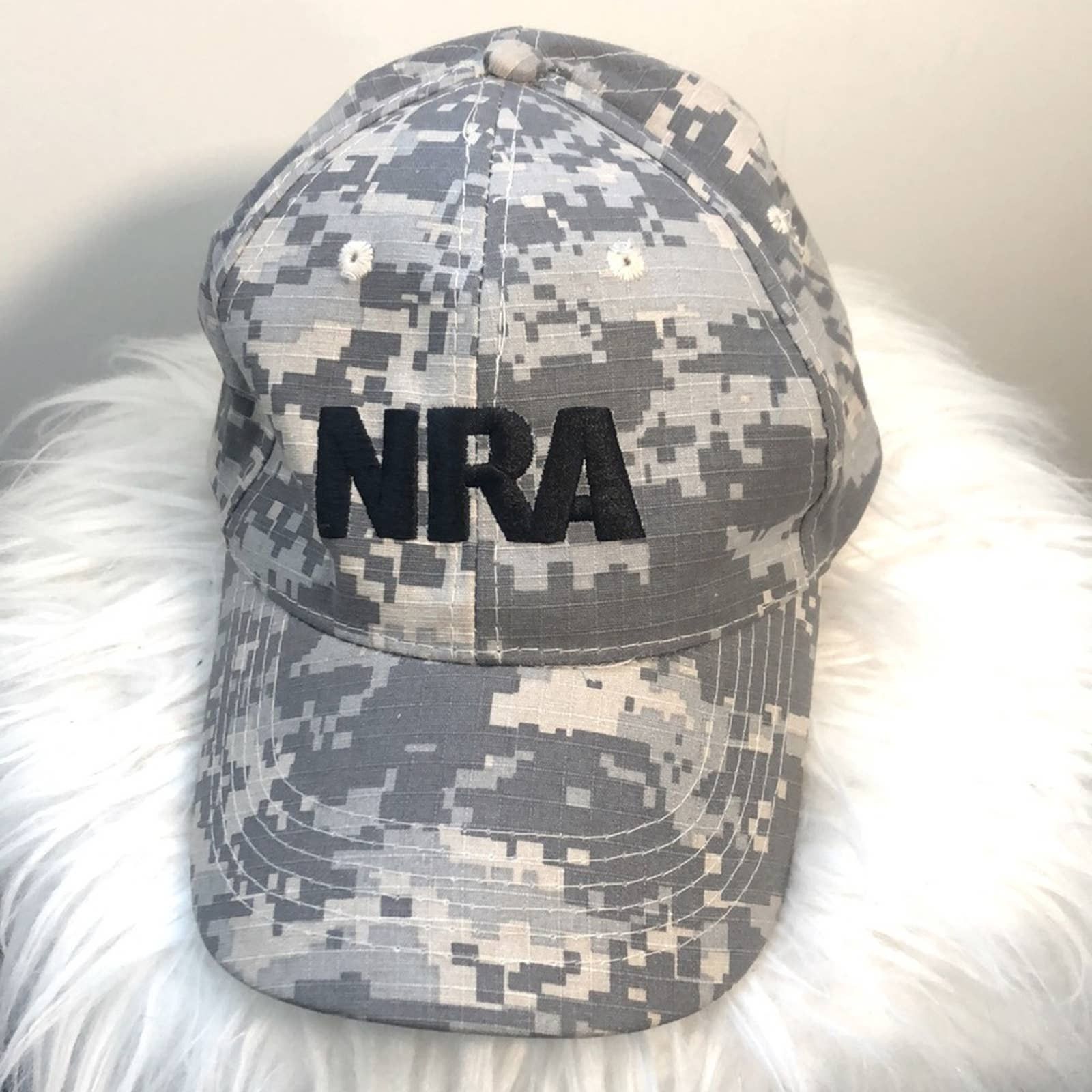 Other NRA | Embroidered NRA Camouflage Pixel Brand Ball Cap Hat | Grailed