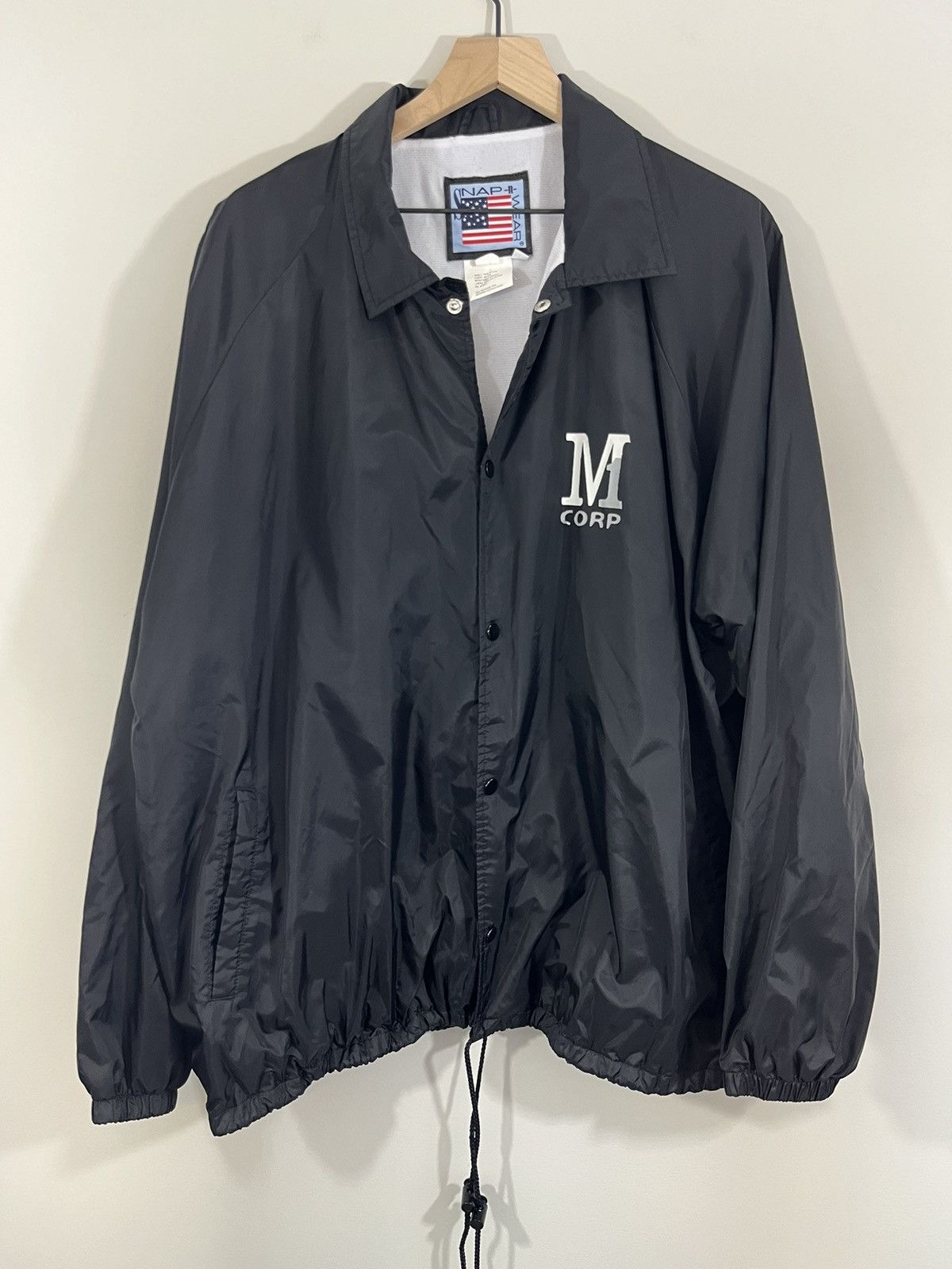 Vintage Vintage Distressed SECURITY Oversize Boxy Fit Coaches Jacket ...