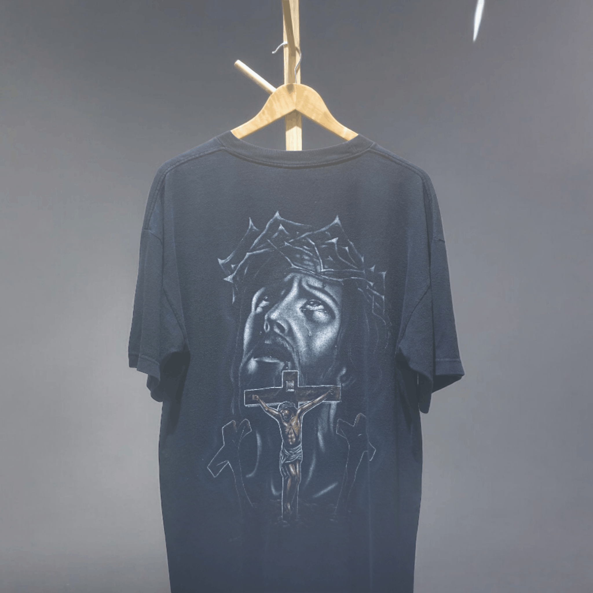Vintage Vintage Jesus Tee Aztlan Graphics 1995 Travis Scott | Grailed