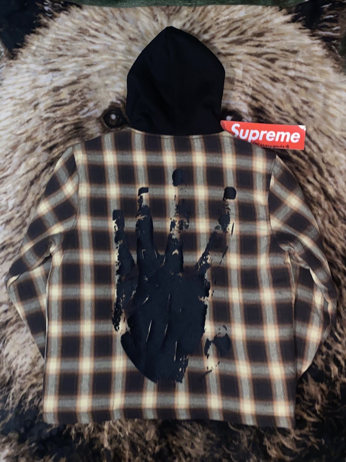 Revenge Revenge XXXTENTACION “KILL” Hooded Flannel Jacket | Grailed