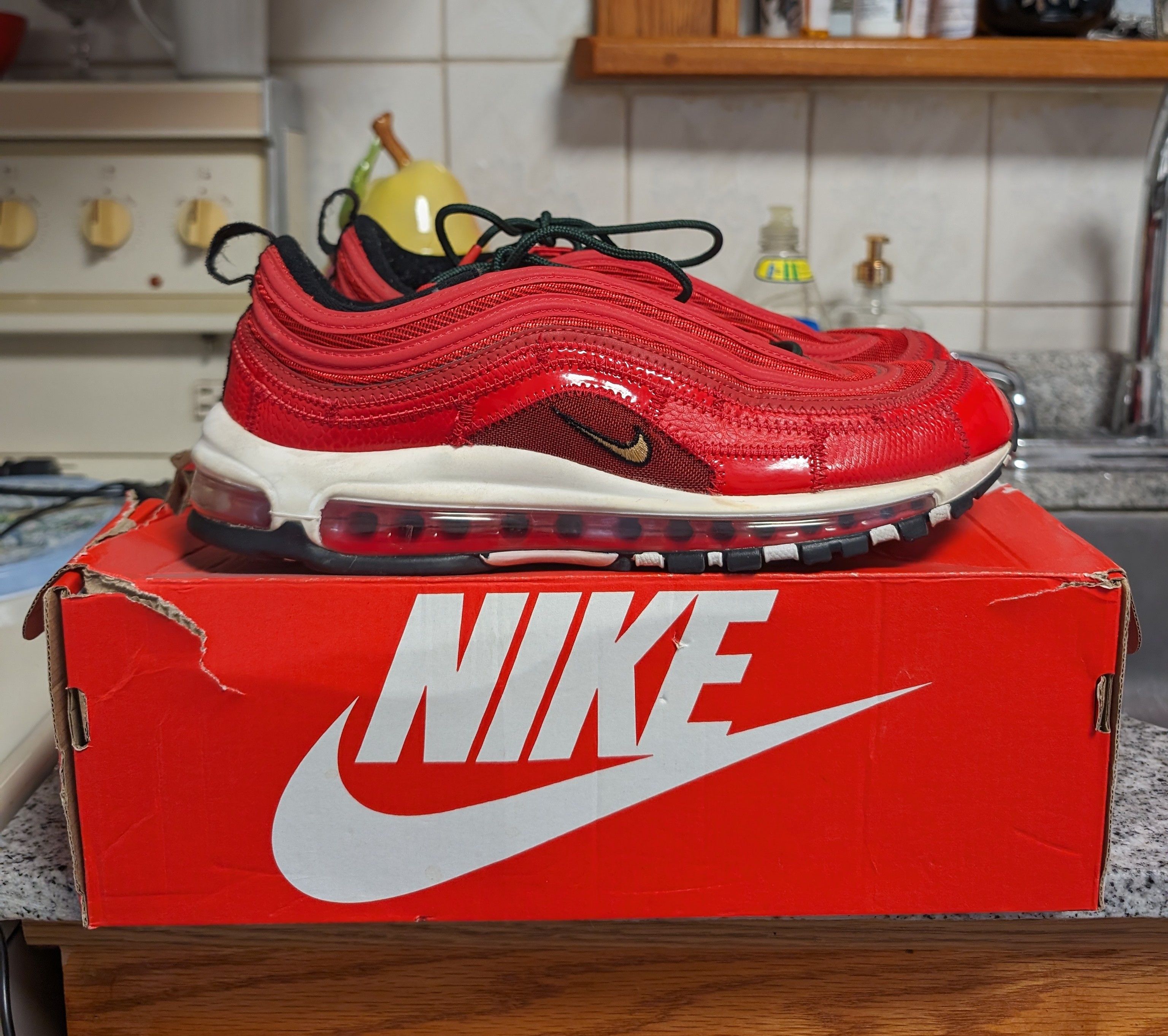 Nike Rare Nike Air Max 97 Cristiano Ronaldo Portugal Patchwork | Grailed