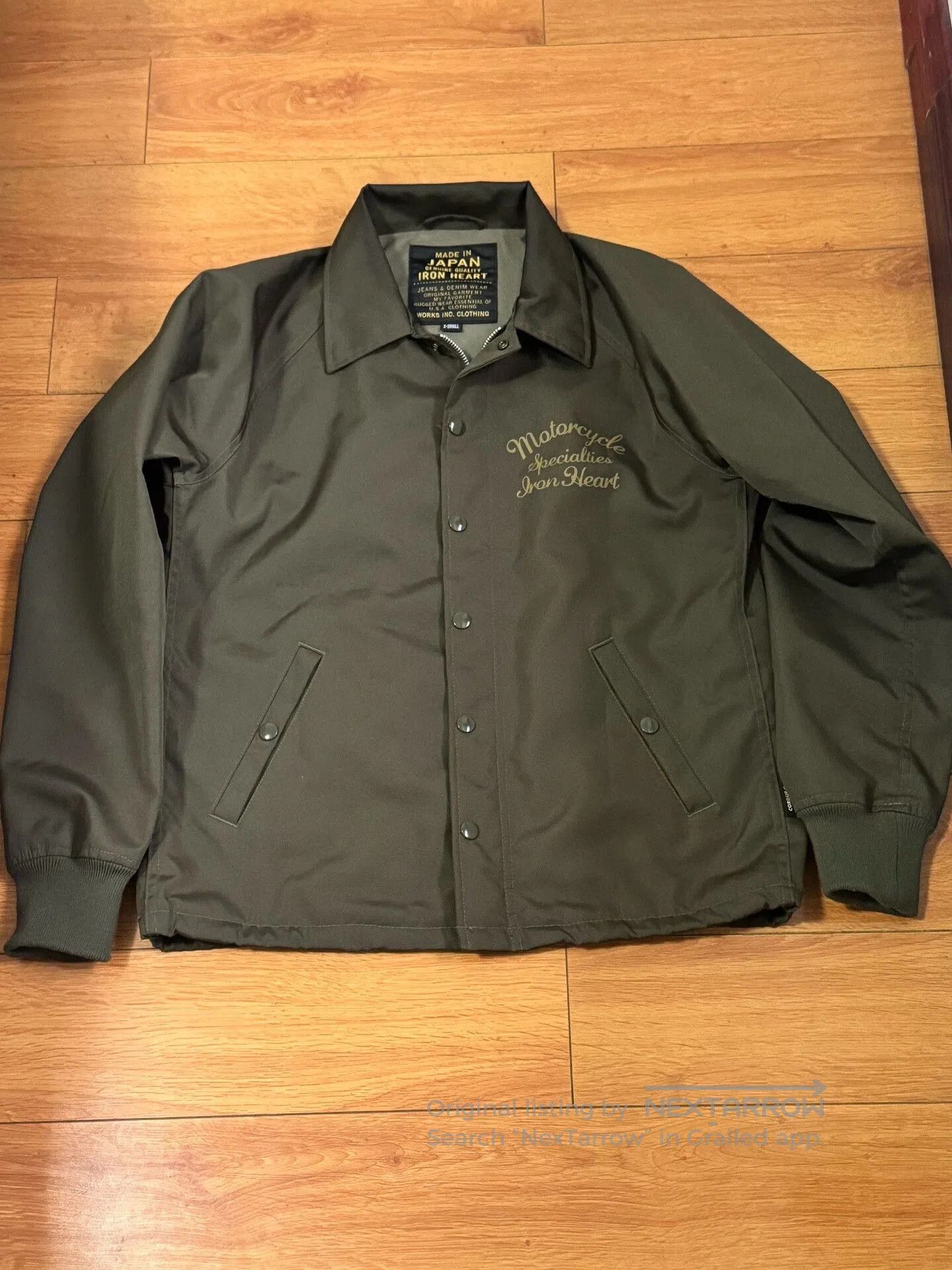 Iron Heart Deep Green Coach Jacket. | Grailed