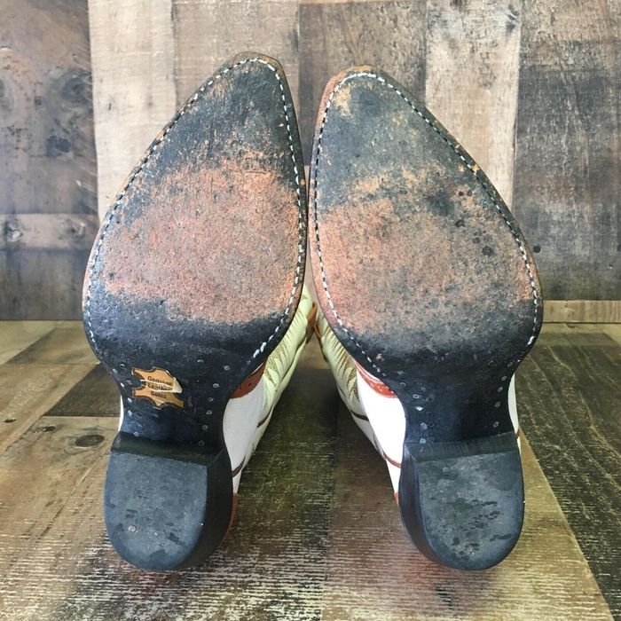 Tony Lama Tony Lama L0378 Vintage Wingtip Cowboy Boots Womens 5 M | Grailed