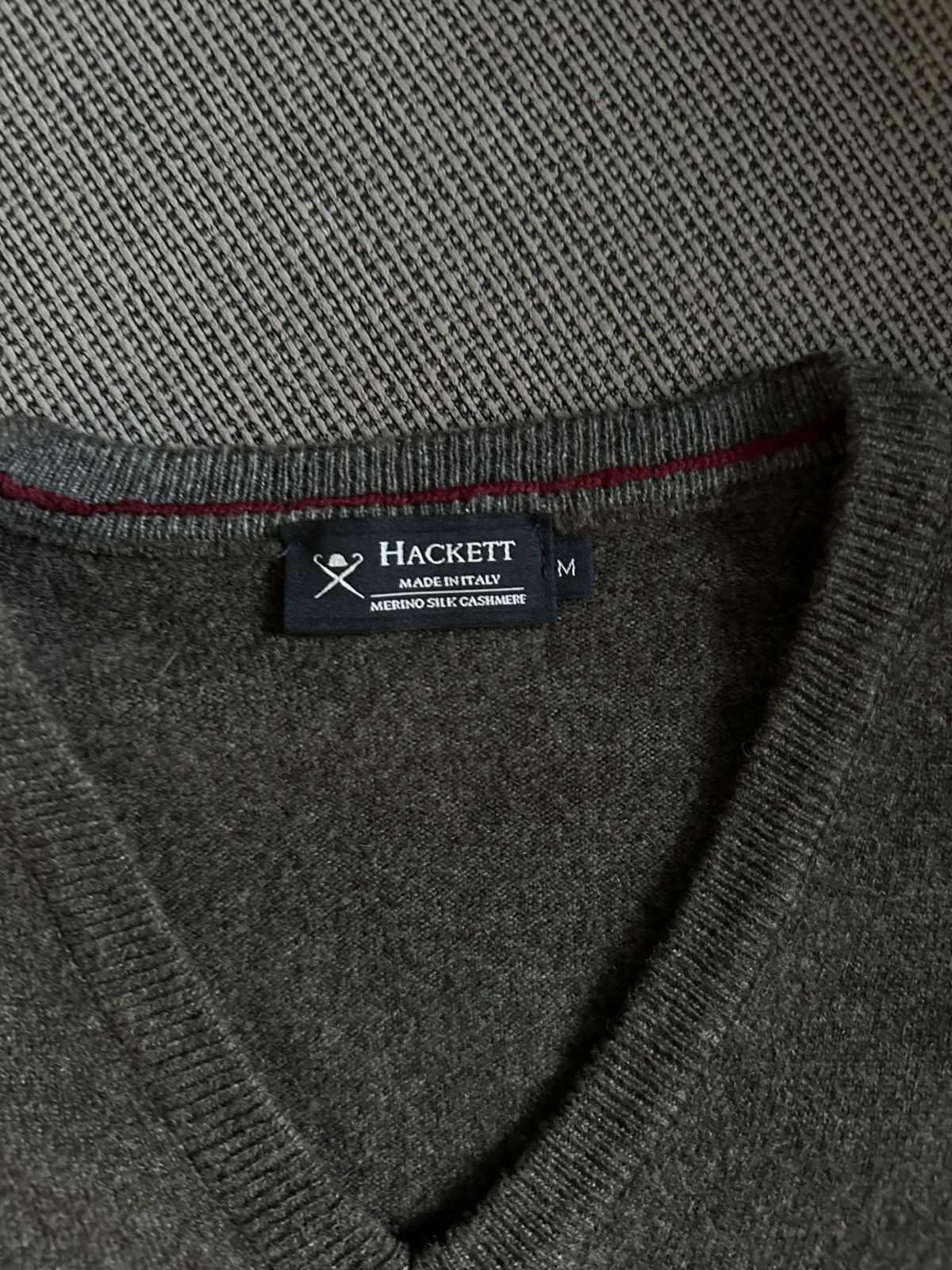 Hackett × Luxury × Vintage Hackett old money light brown merino silk ...