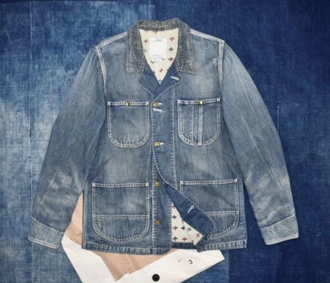 Visvim Visvim 13ss Coverall Damaged 3 Cross Out-of-print Denim Jac | Grailed