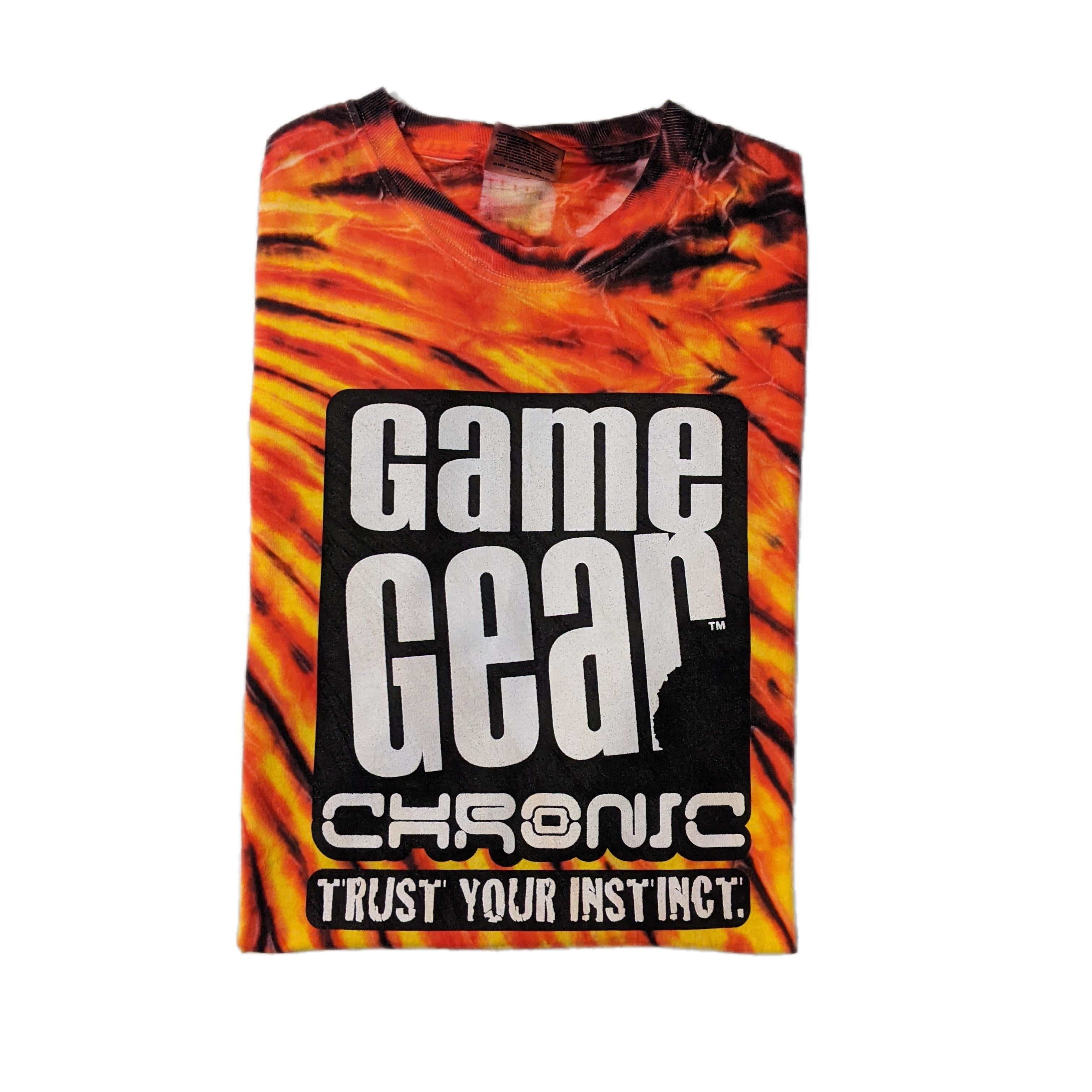 Vintage Vintage 00s Game Gear Chronic Logo Fiery Tye Dye Tee | Grailed