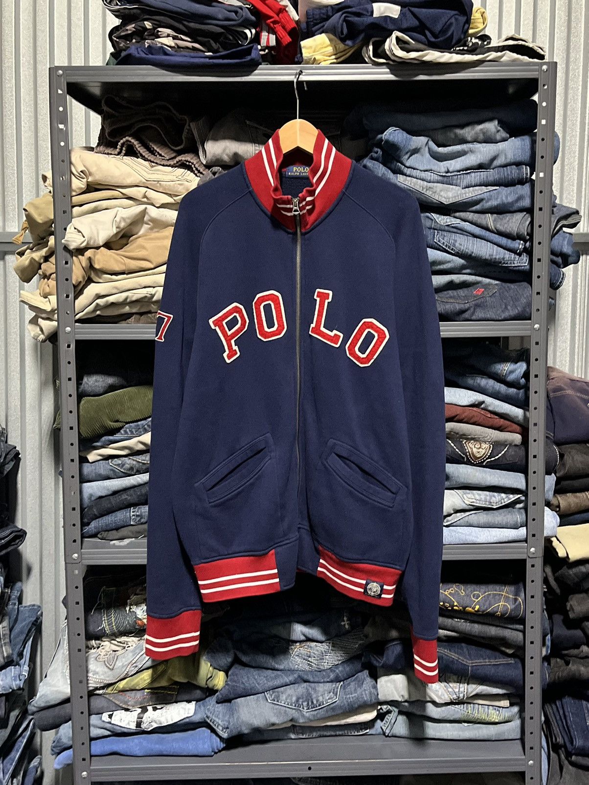 Polo Ralph Lauren × RRL Ralph Lauren × Vintage Crazy Vintage Polo Ralph Lauren 67 Y2K Varsity ...