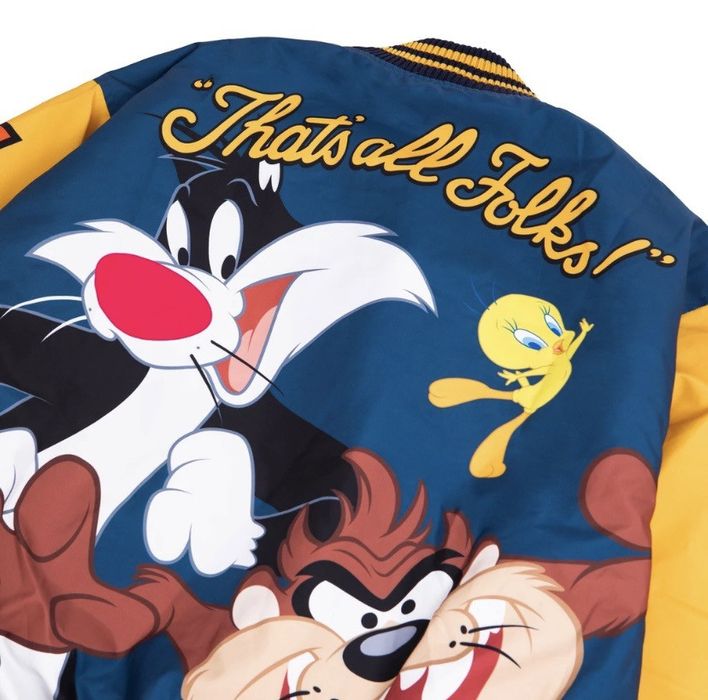 Bomber Jacket varsity jacket looney tunes be friend jacket varsity ...