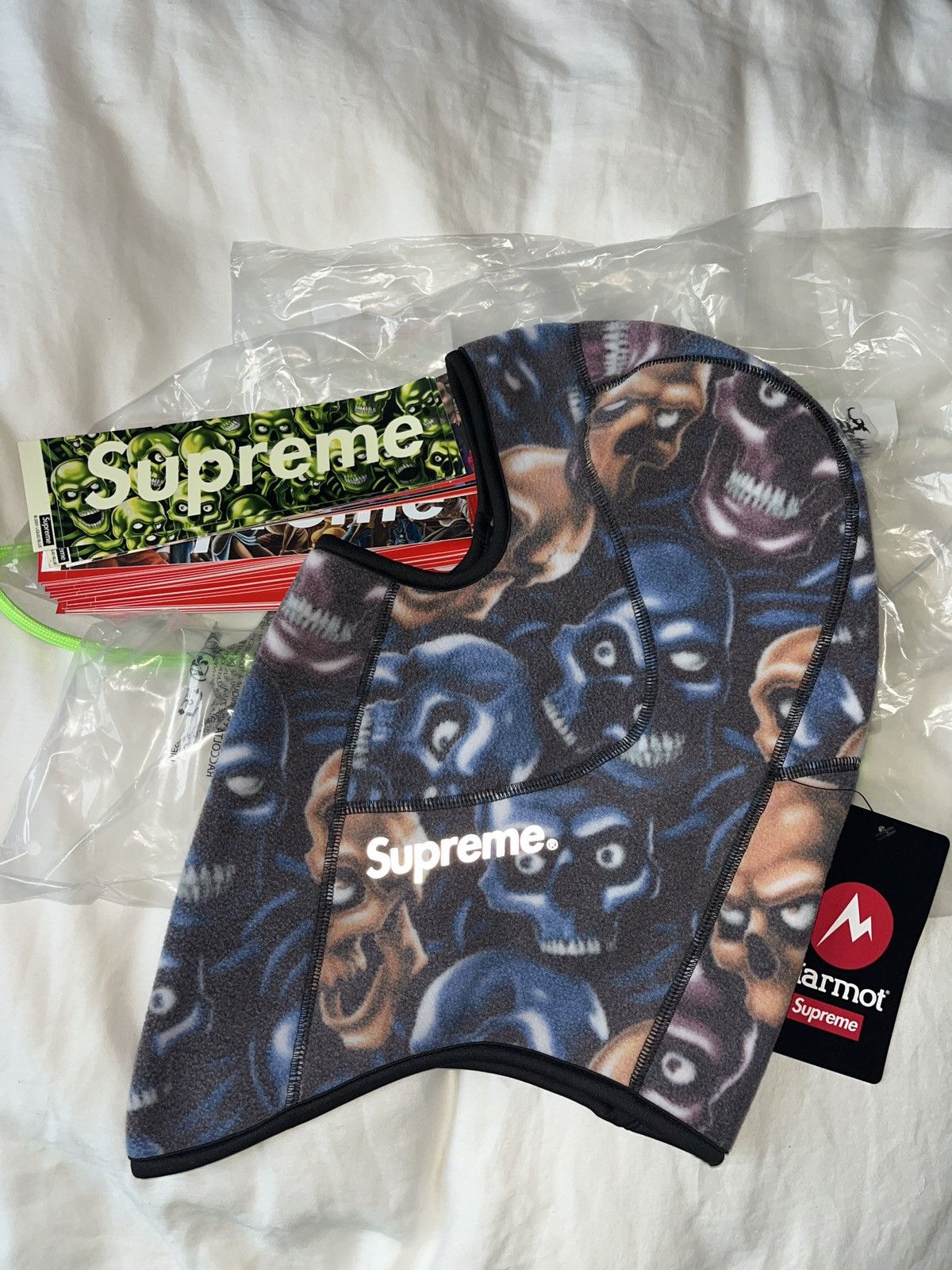 Liquid Blue × Supreme Supreme x Marmot Skull Pile Balaclava shiesty ...