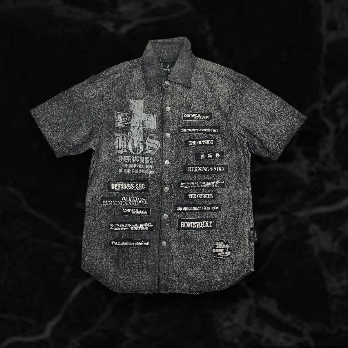 Japanese Brand Shirt Button Up Studio Sho Co Masterpiece Design Punk ...