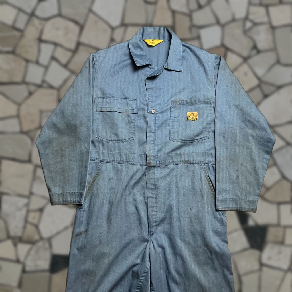 Ben Davis VINTAGE Ben Davis Union Made Coveralls Yellow Tag Twill HBT ...