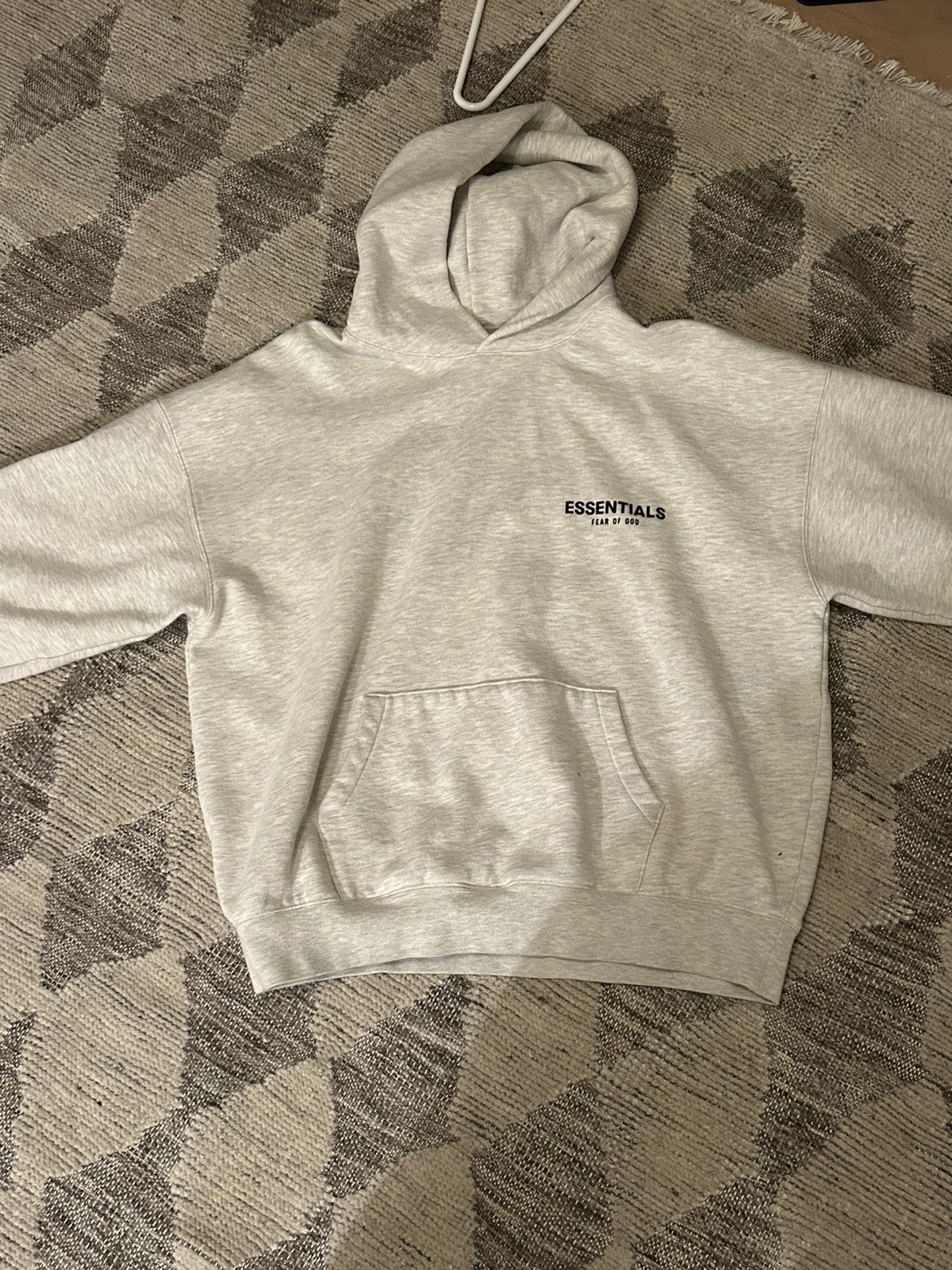 Essentials × Fear of God × Streetwear Grey essentials hoodie large ...
