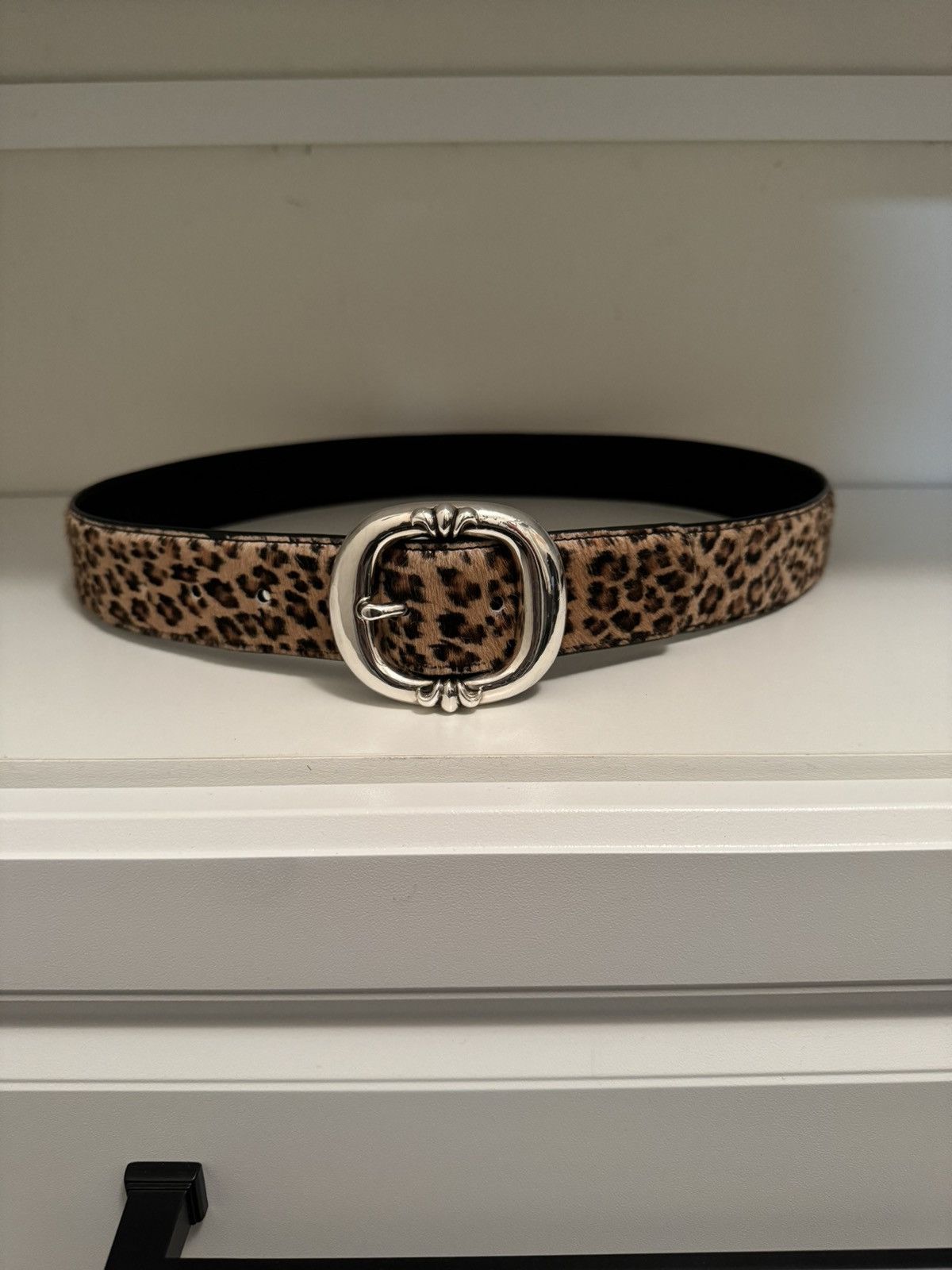 Chrome Hearts Chrome Hearts Cheetah Print Gunslinger Belt | Grailed