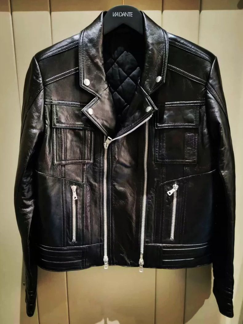 Balmain Balmain Heavy double zipper sheepskin jacket | Grailed