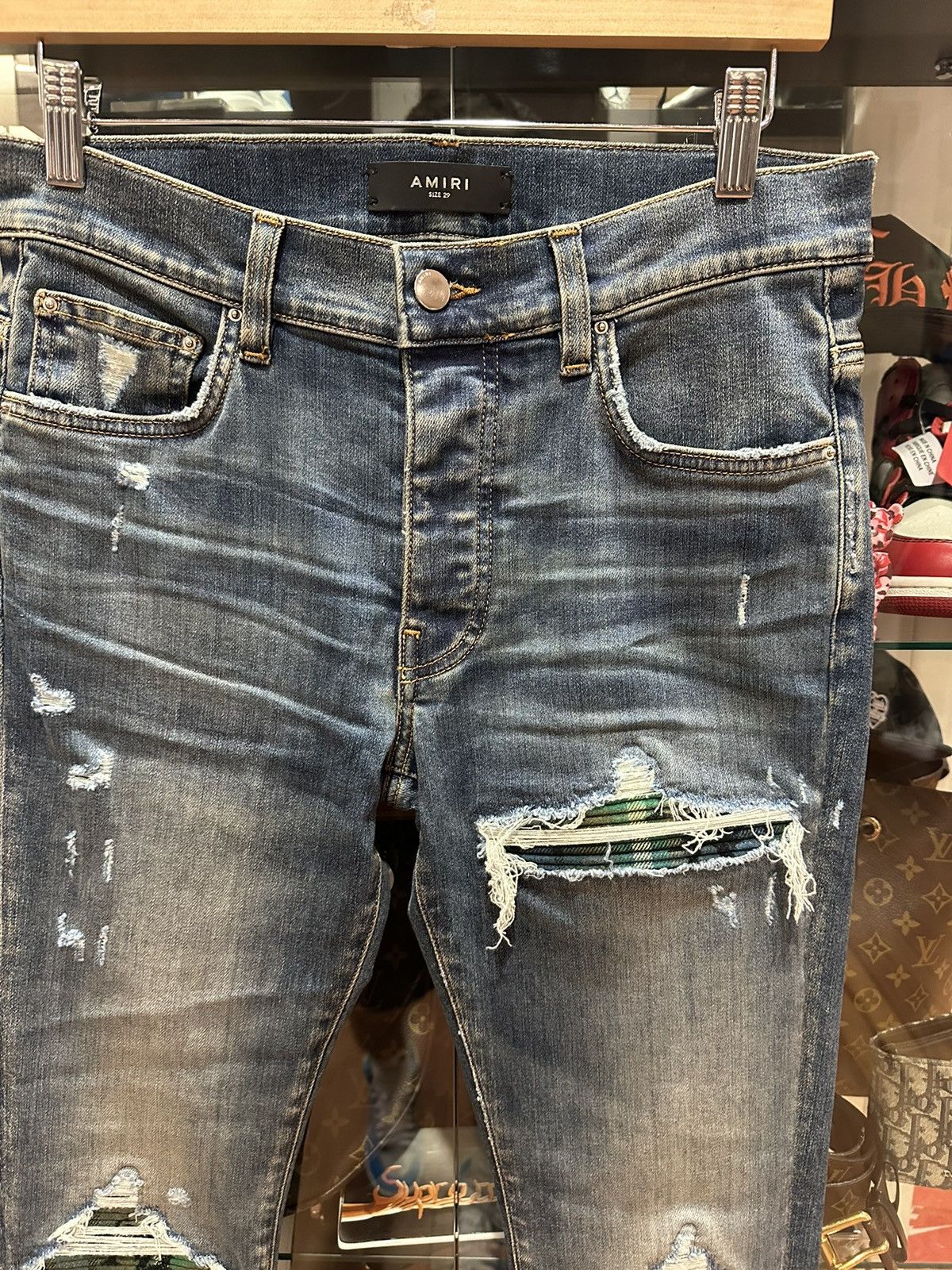 Amiri Amiri MX1 flannel patch | Grailed