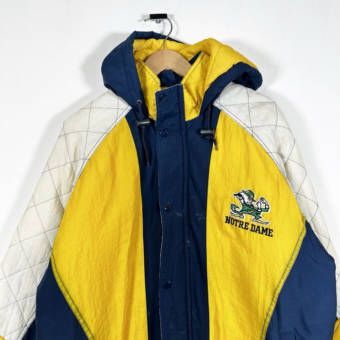 Streetwear Vintage 90s Starter Notre Dame Fightin Irish Puffer Jacket ...