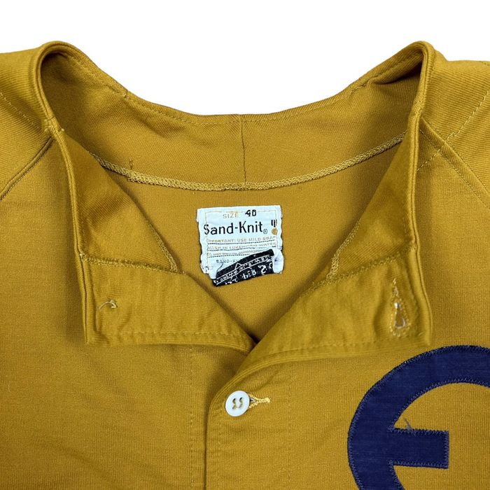Vintage Vintage Sand Knit Baseball Jersey | Grailed