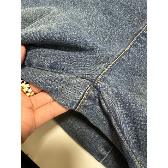 Avant Garde Vila denim catsuit flares jumpsuit L | Grailed