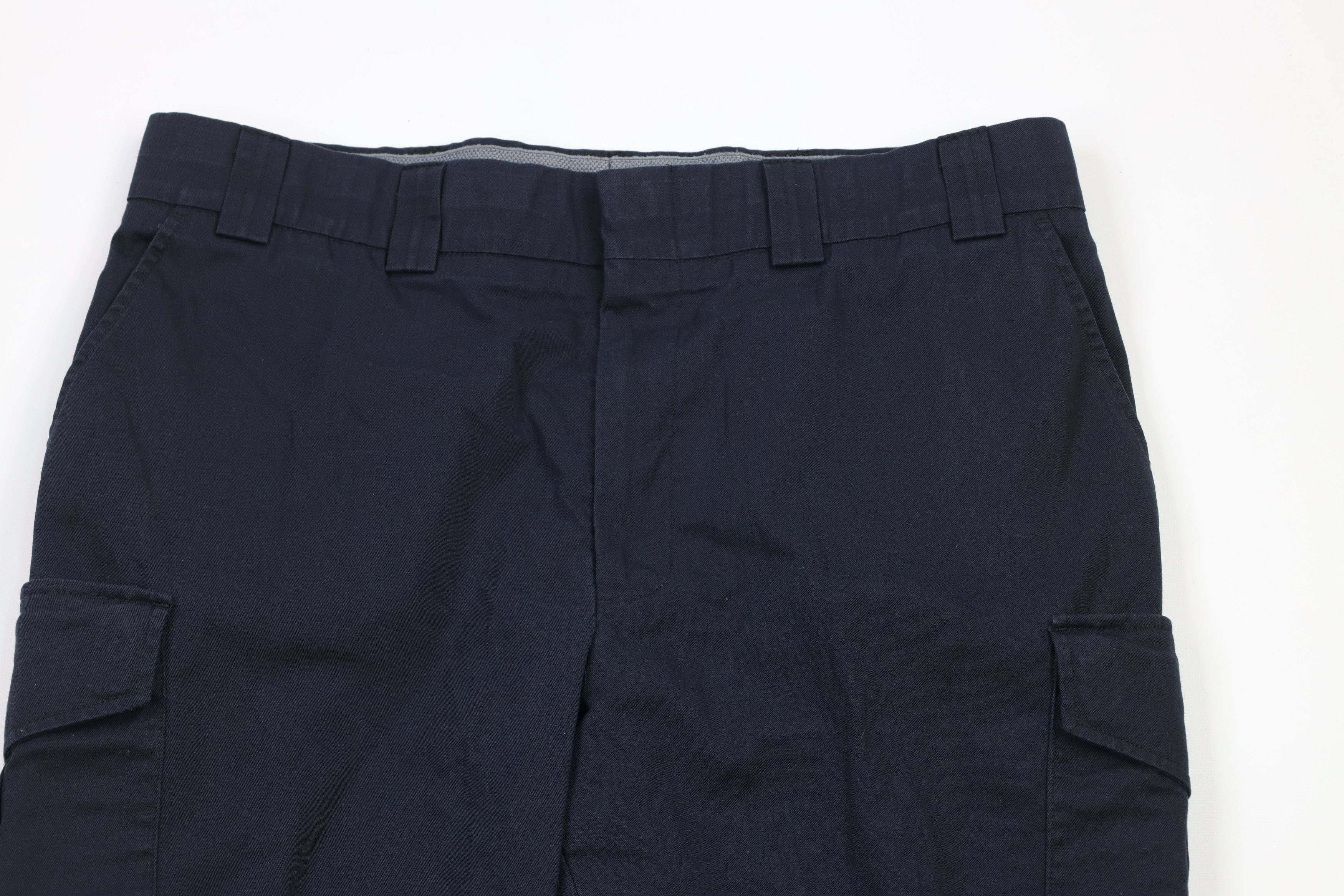 Vintage Vintage Streetwear Fit Wide Leg Cargo Pants Navy Blue | Grailed