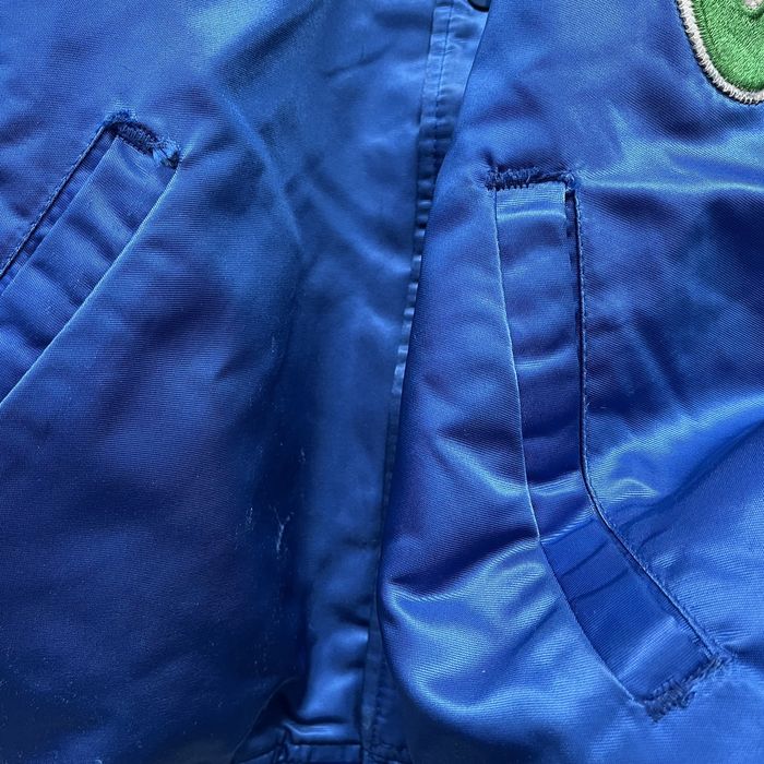 Vintage VTG 90s NBA MINNESOTA TIMBERWOLVES SATIN BOMBER JACKET | Grailed