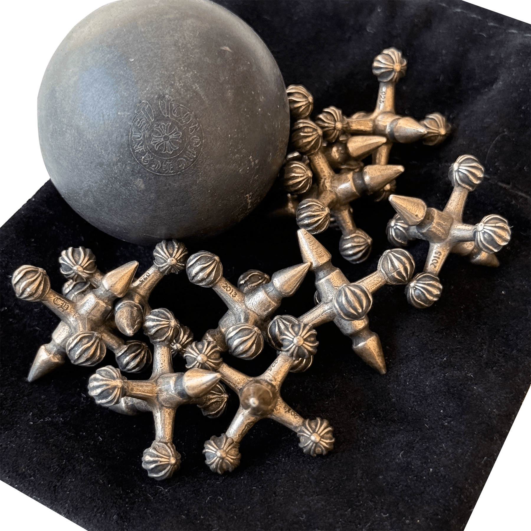 Chrome Hearts Ball And Jacks Set