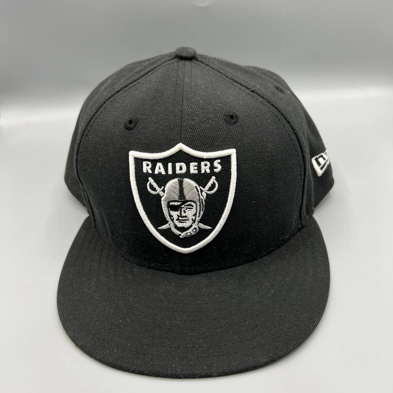 New Era Las Vegas Raiders Hat Men 7 7/8 Black NFL Fitted Cap | Grailed