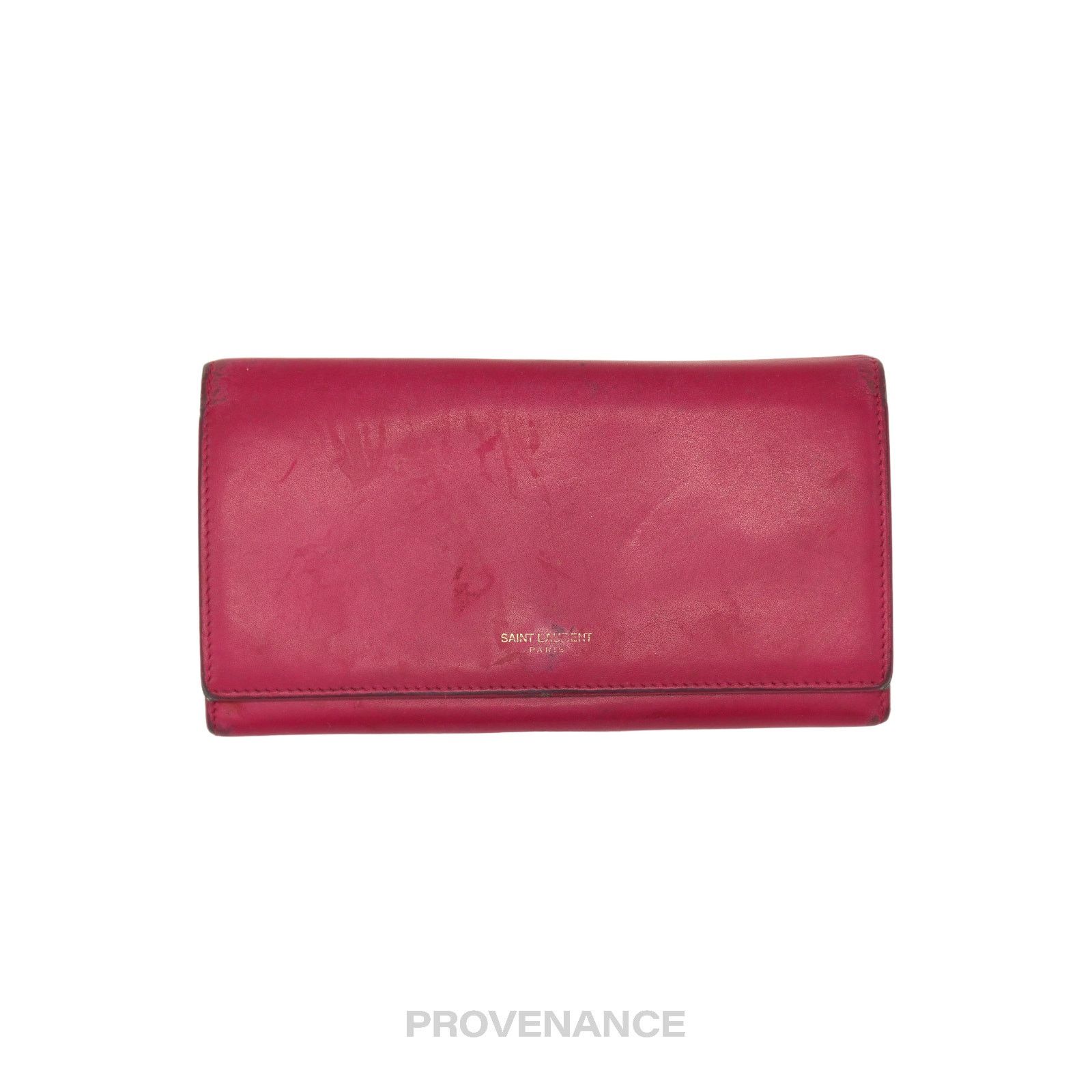 Saint Laurent Paris 🔴 Saint Laurent Paris SLP Long Wallet - Pink ...