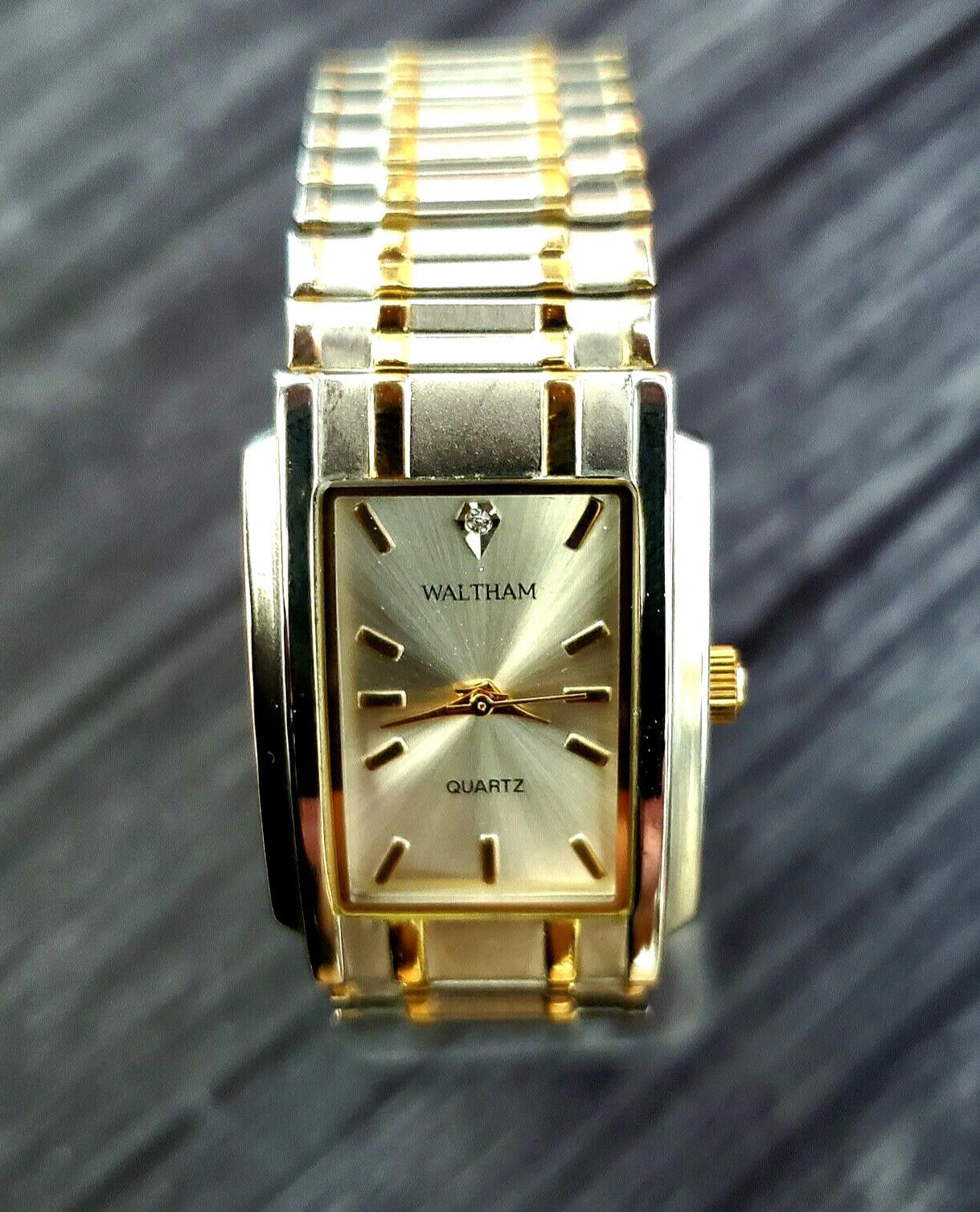 Designer Rare Vintage Waltham Prestige Diamond Mens Watch Box Papers ...