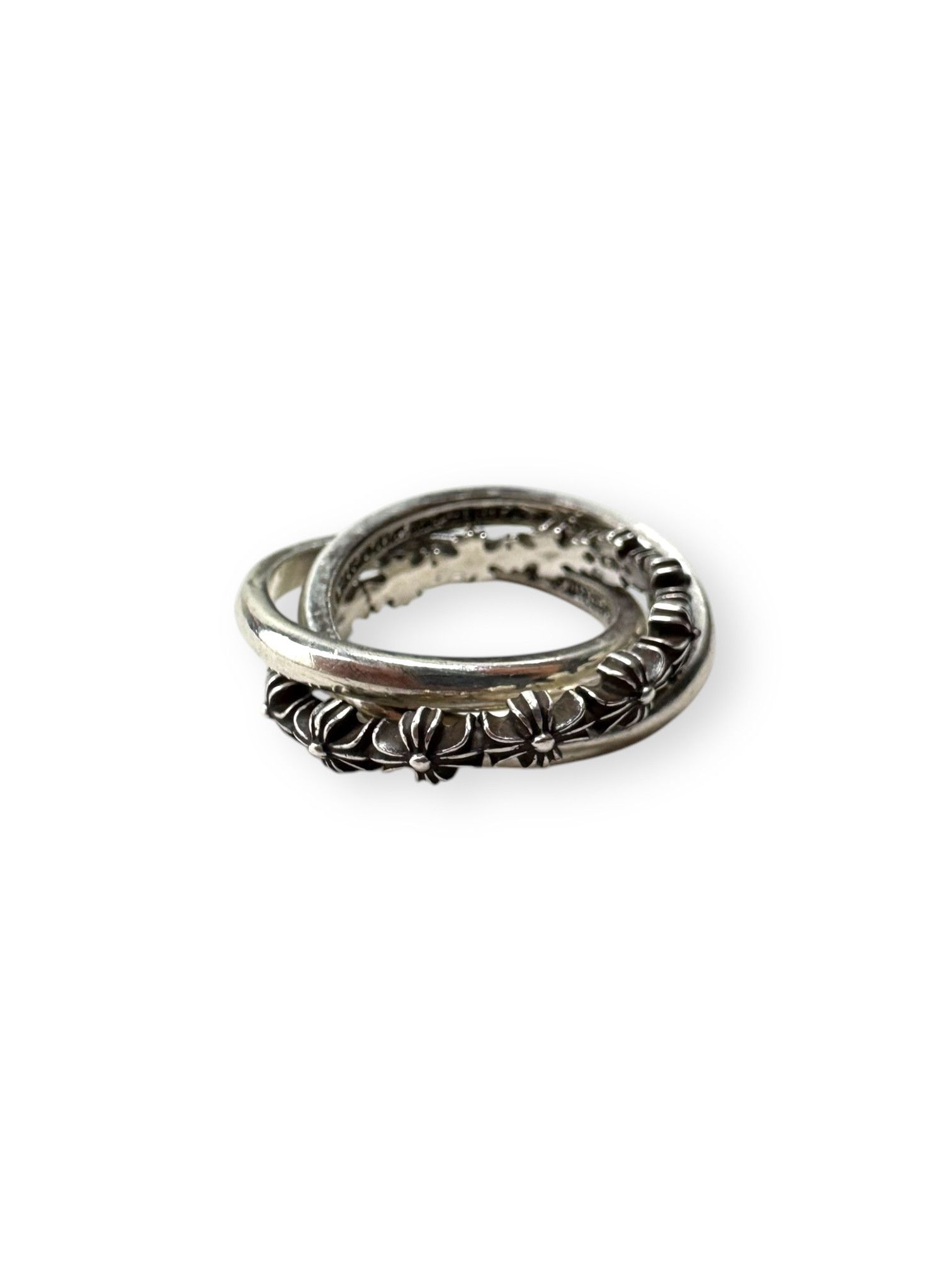 Chrome Hearts Tiny E CH PLS Triple Band Ring | Grailed