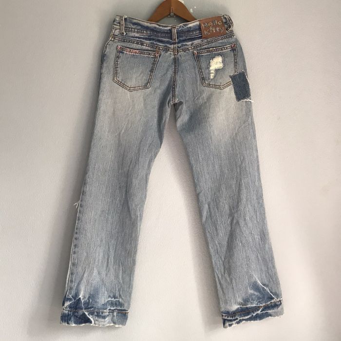 Cartoon Network Hello kitty sanrio reworked jeans distressed ...