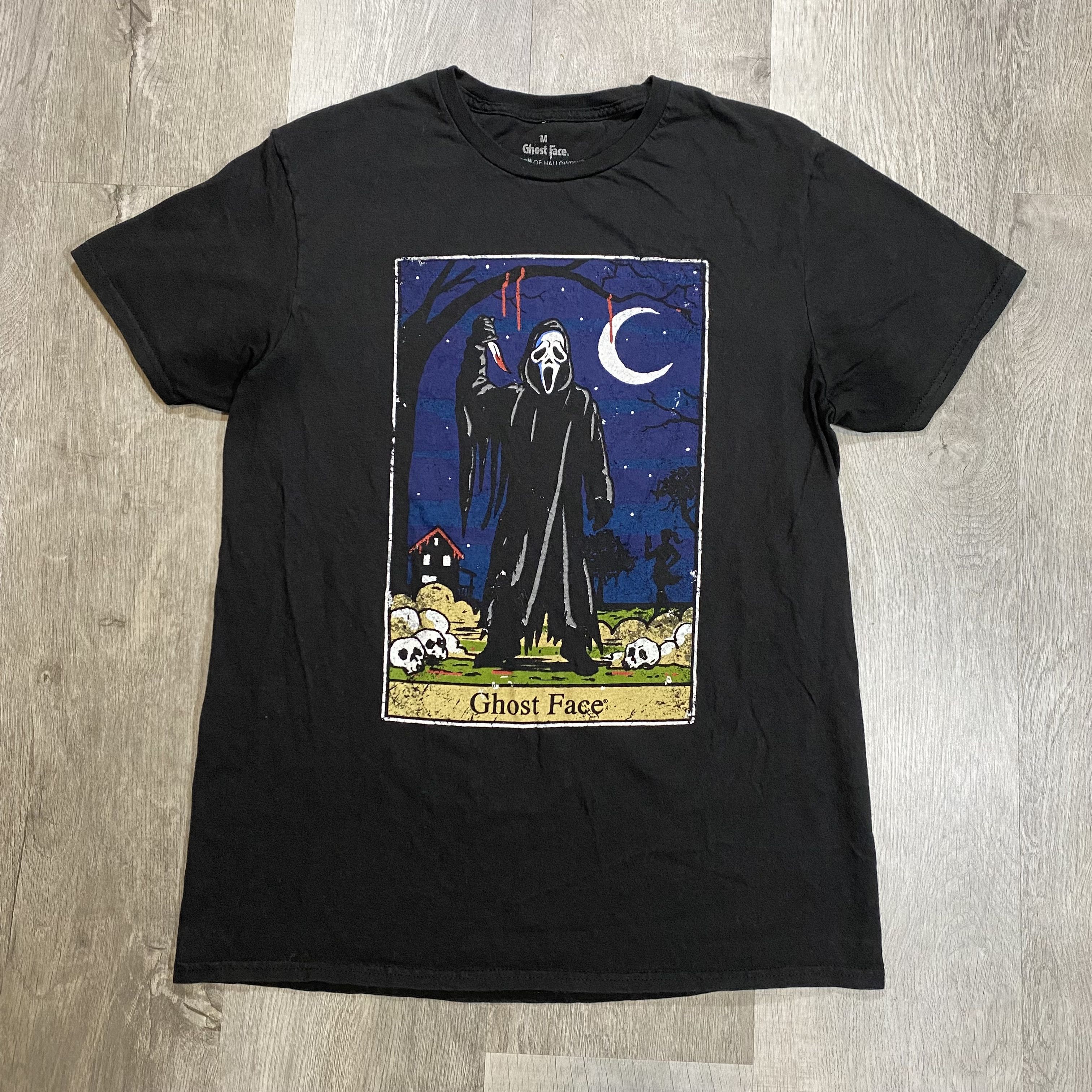 Avant Garde × Movie × Vintage Y2K Ghost Face Horror Movie Promo Tee ...