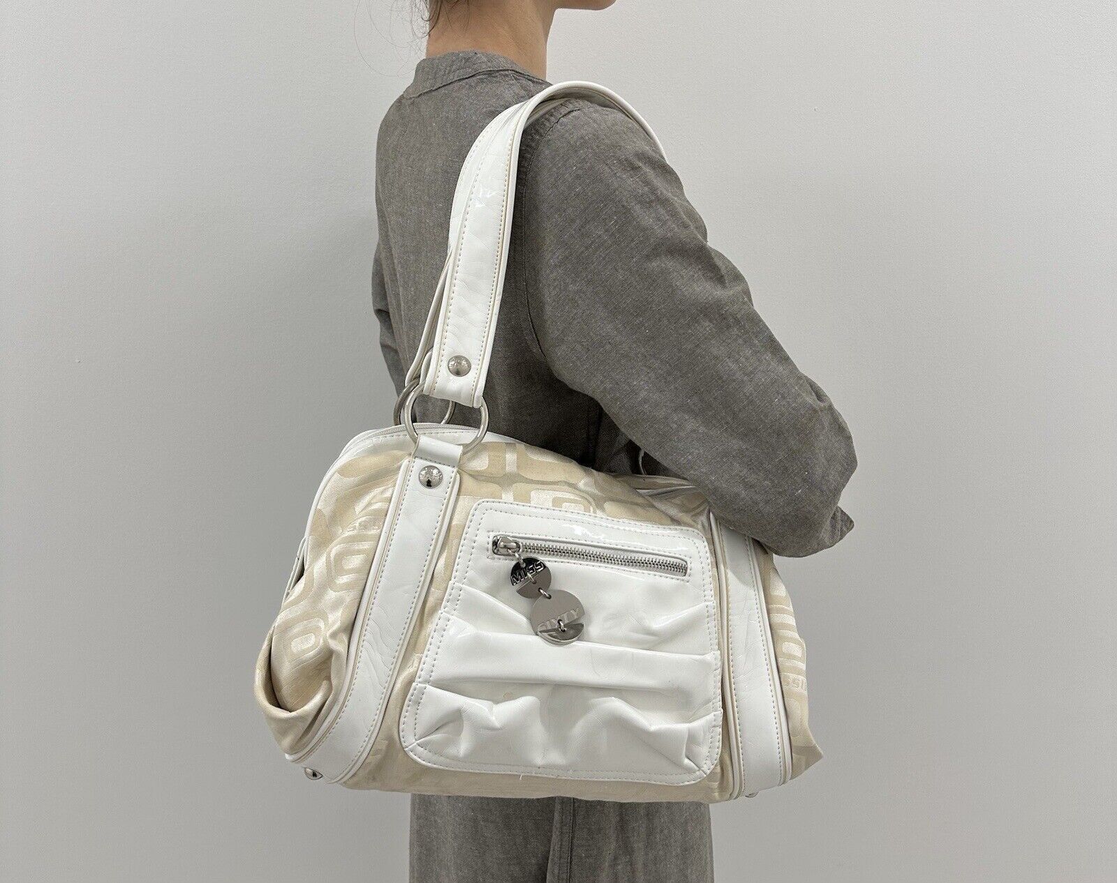 Miss Sixty Vintage Miss Sixty 60 Y2K Shoulder Bag Monogram Leather ...