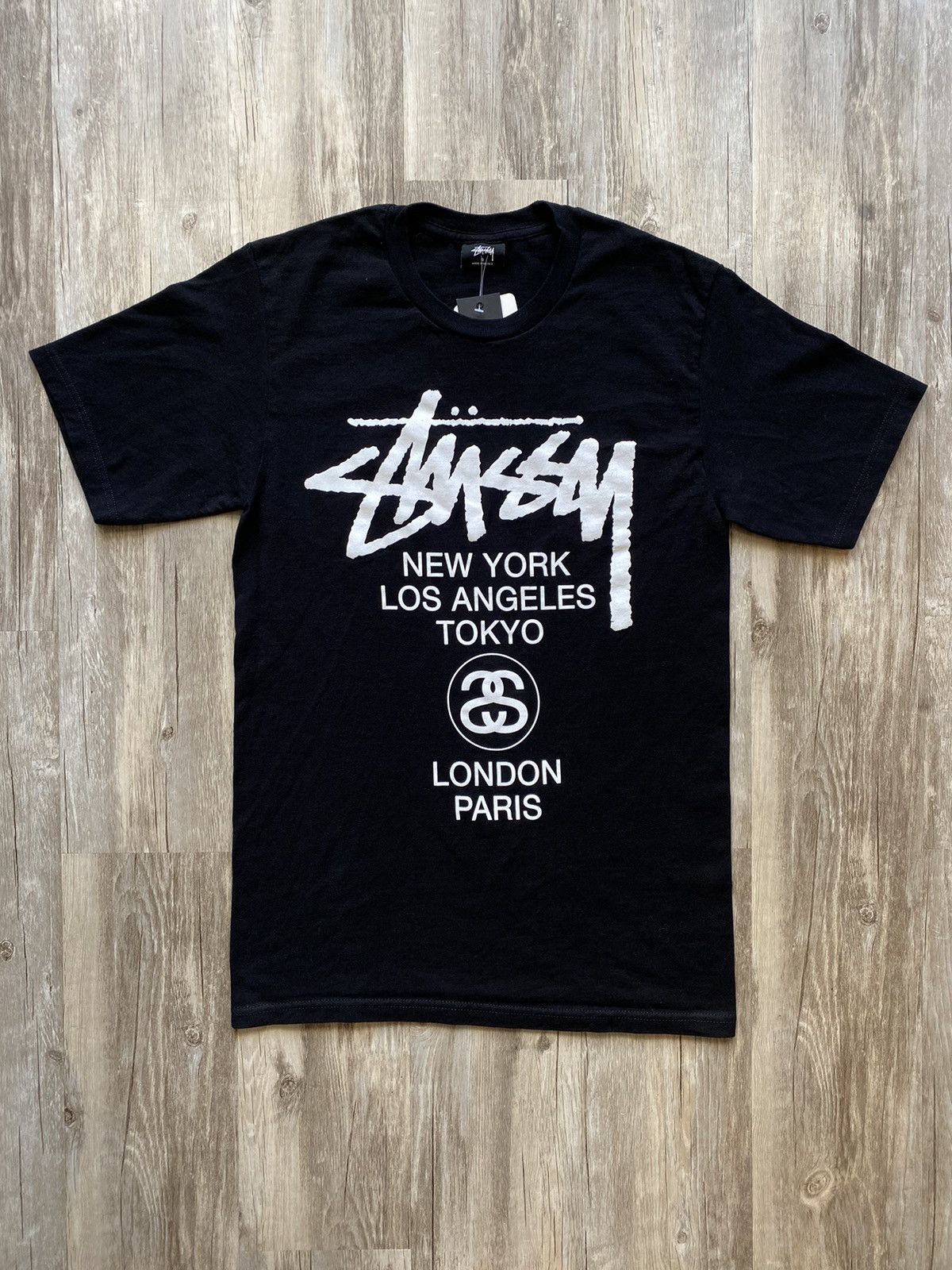 Stussy Stussy World Tour Locations Graphic Tshirt | Grailed