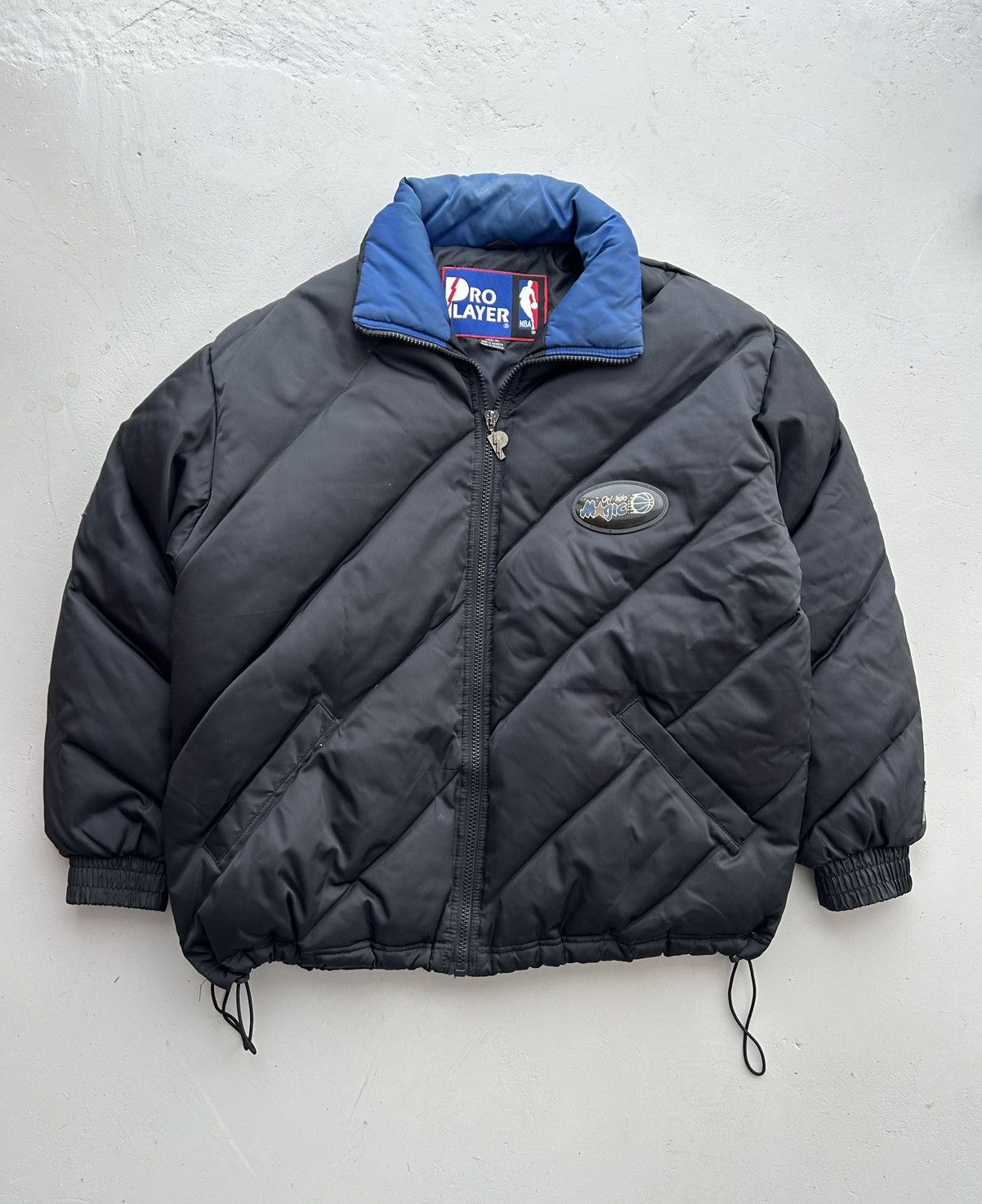 NBA × Pro Player × Vintage *RARE* 90s Orlando Magic Diagonal Puffer ...
