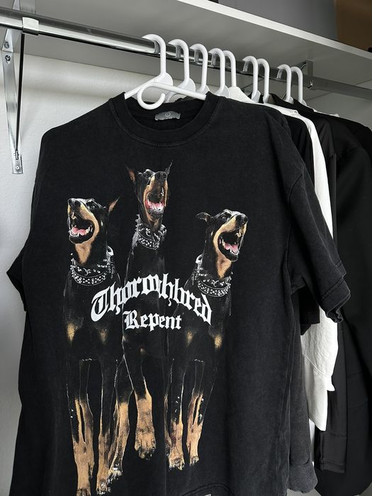Represent Clo. Represent Thoroughbred T-Shirt Doberman Print | Grailed