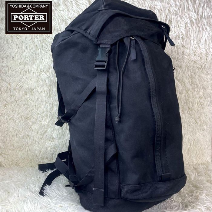 Porter PORTER CORNER RUCKSACK BACKPACK Black Nylon | Grailed