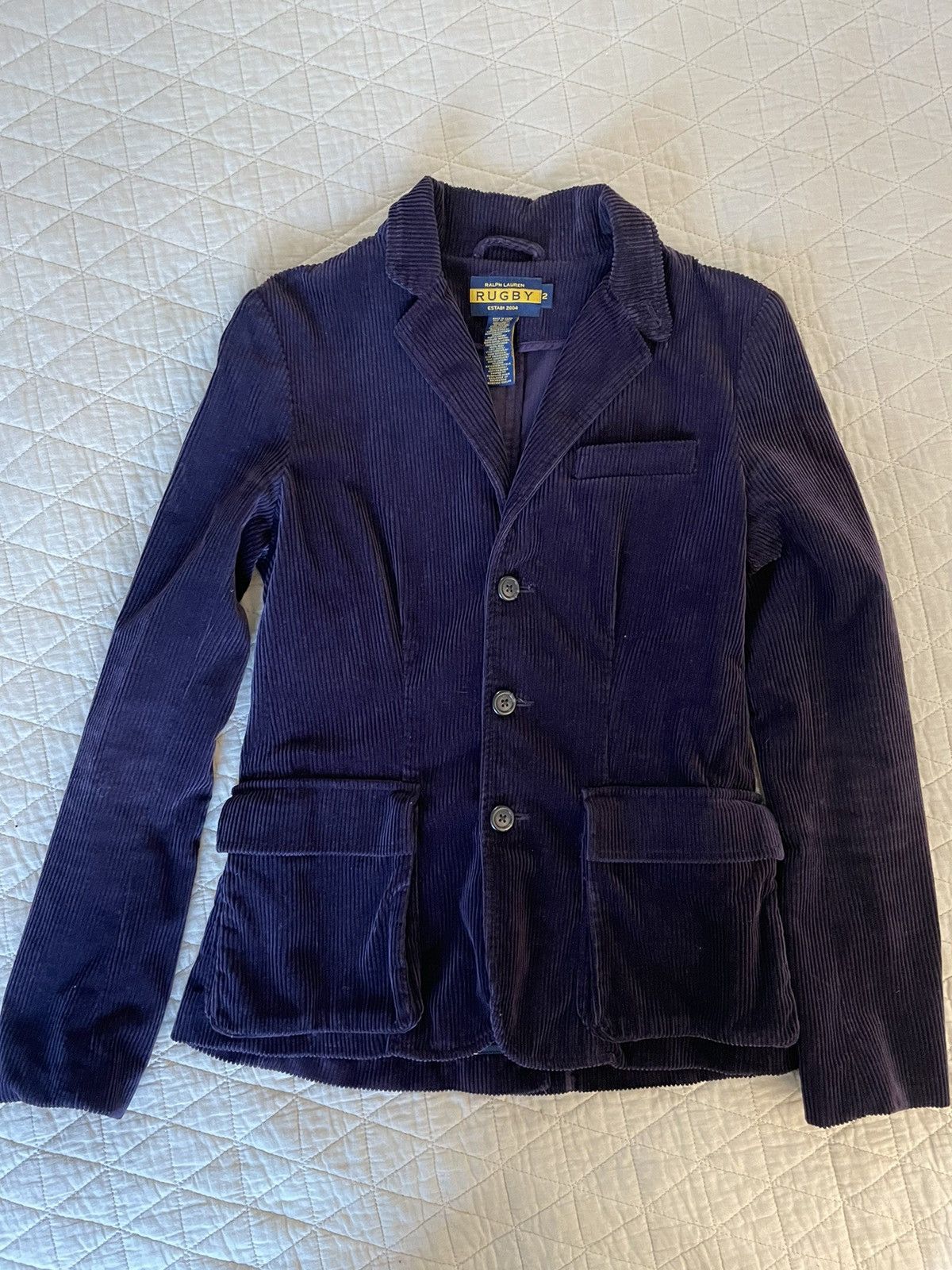 Ralph Lauren Rugby Suede Elbow Patch Corduroy Blazer | Grailed
